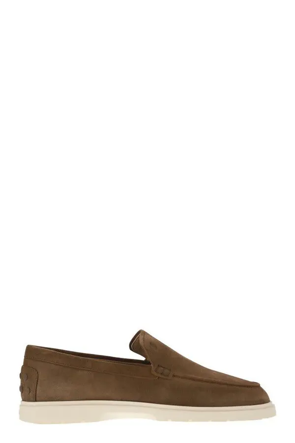 TOD'S Suede Slipper Moccasin - Brown