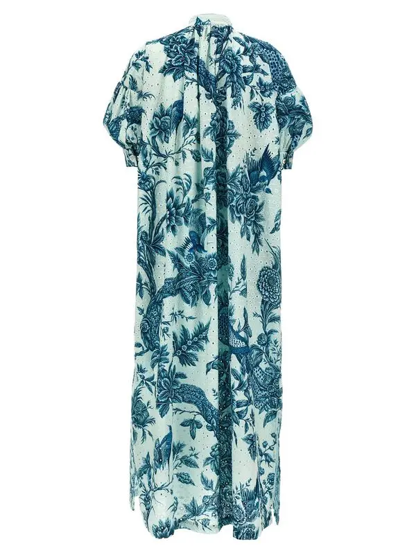 F.R.S For Restless Sleepers Mede' Floral Print Dress In Blue
