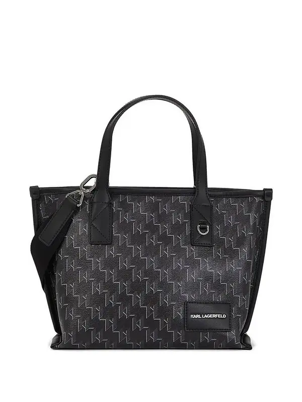 Karl Lagerfeld Monogrammed Tote Bag - 2da Black Kl Mono
