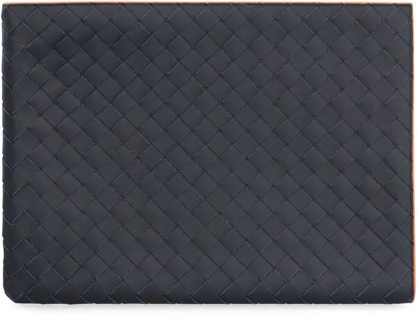 Bottega Veneta Intrecciato Leather Clutch - Blue