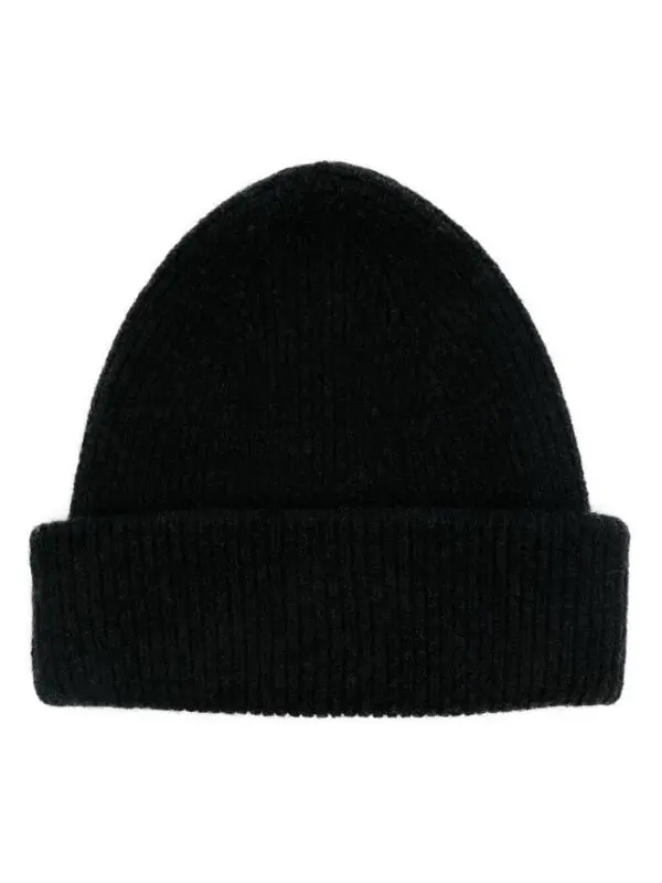 Roberto Collina Wool Beanie - Black - 13% Off | Editorialist display picture 1