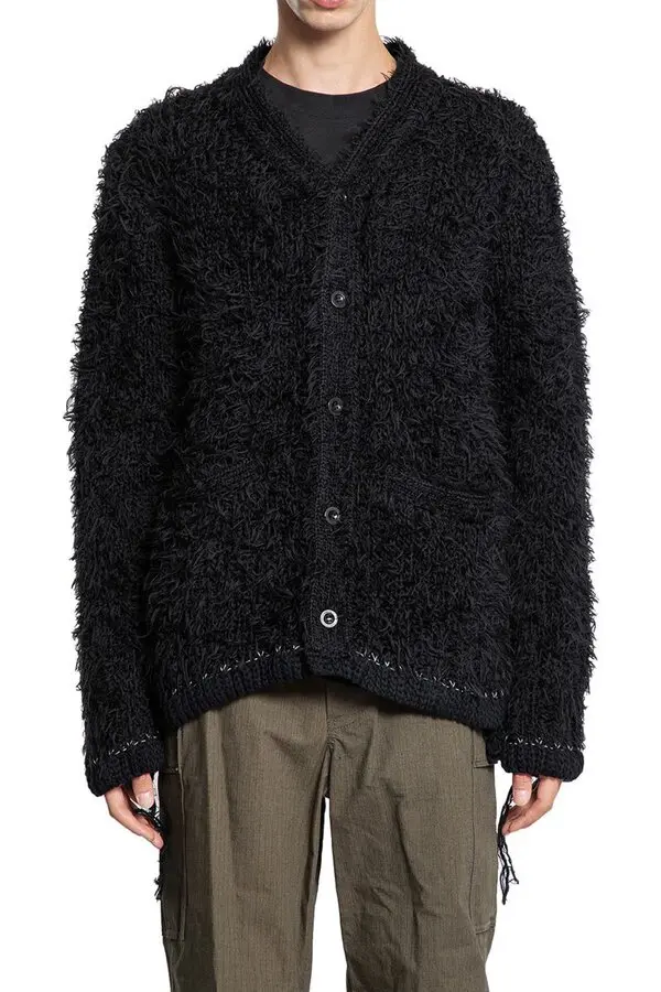 Sacai Furry Knit Cardigan