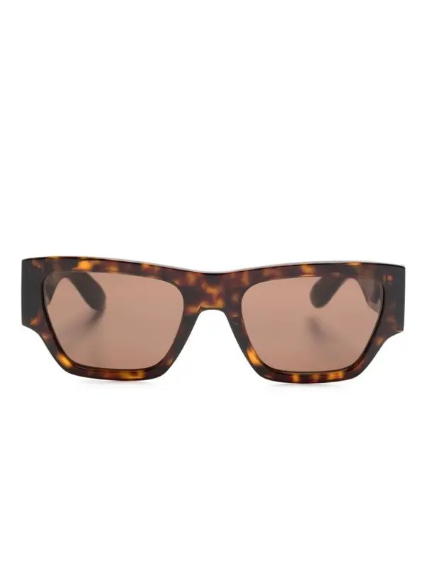 Alexander McQueen Square-frame Sunglasses - Brown