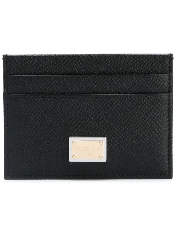Dolce & Gabbana Card Holder With Logo - Black