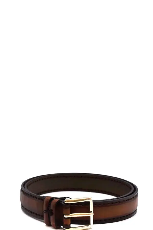 ORTIGNI Leather Belt - Brown