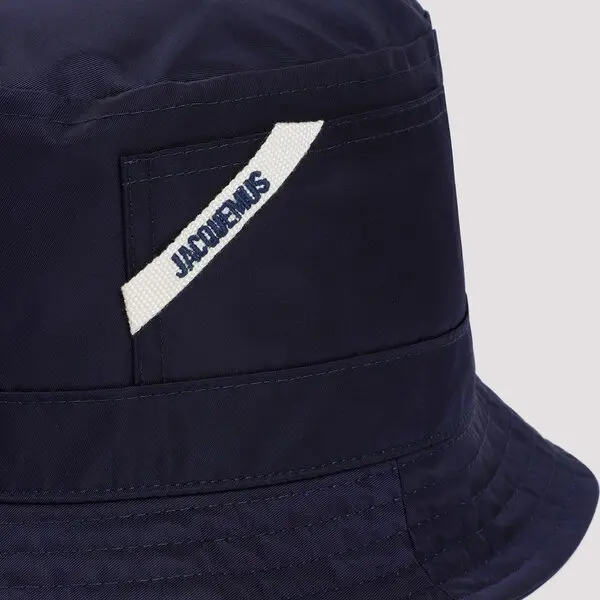 JACQUEMUS
La Bob Ovalie bucket hat navy blue 56 cm (US 7) unisex Jacquemus Le Bob Ovalie - Blue - 64% Off | Editorialist main image 2