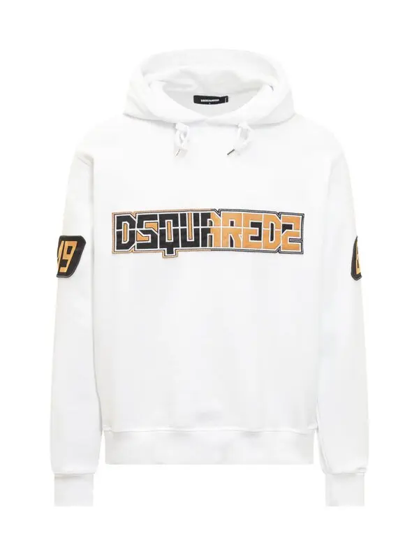 Dsquared2 Long-sleeved Sweatshirt With Embroidered Logo - White