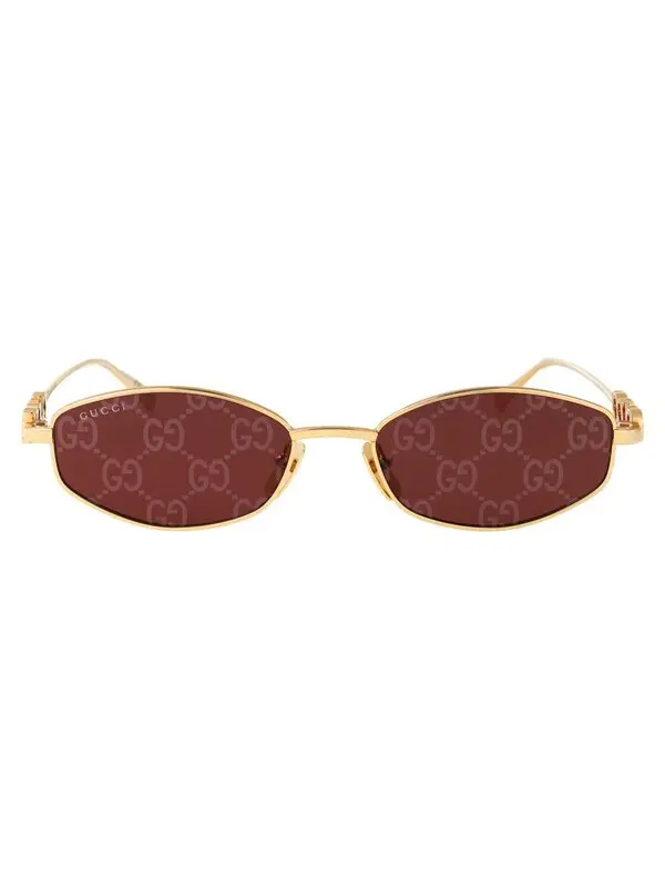 Gucci Sunglasses - Gold-gold-red
