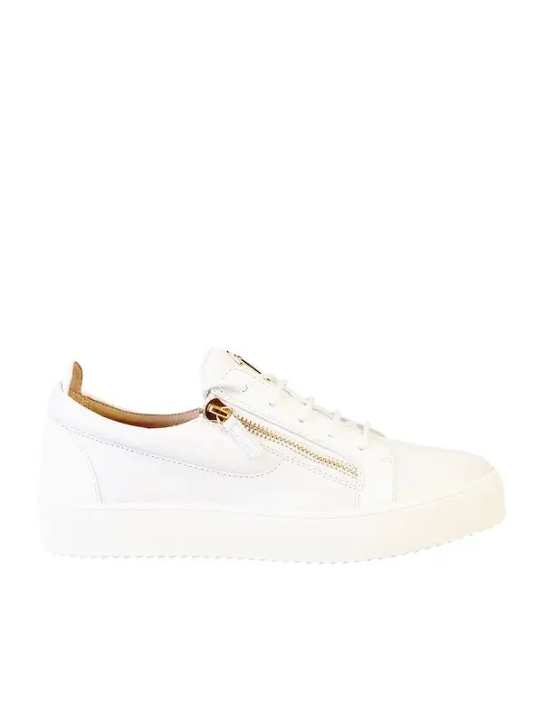 GIUSEPPE ZANOTTI Leather Sneakers - White