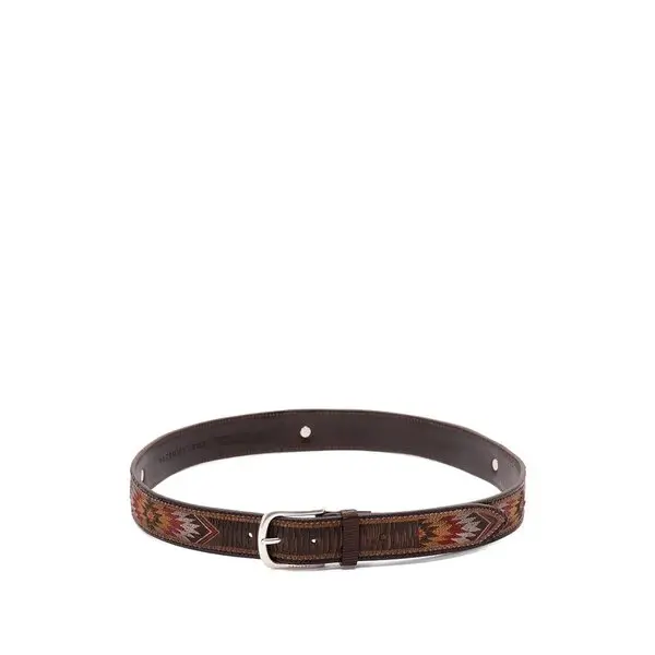ORTIGNI Leather Belt - Brown