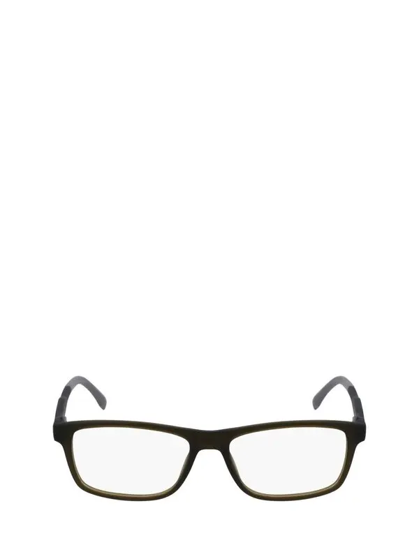 Lacoste Rectangular Eyeglasses - Transparent Khaki
