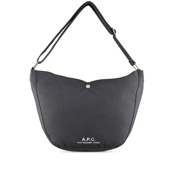 A.p.c. Recycled Blend Messenger Bag - Black