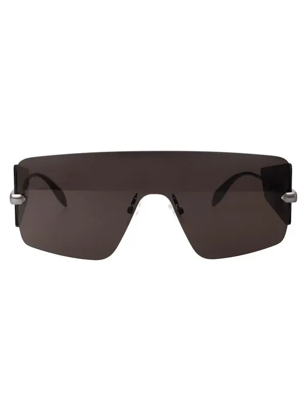 Alexander McQueen Am0460s Sunglasses - 001 Ruthenium Ruthenium Grey
