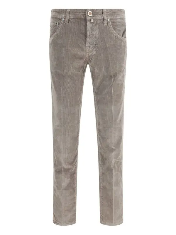 Jacob Cohen Corduroy Five-pocket Jeans - Elephant Grey