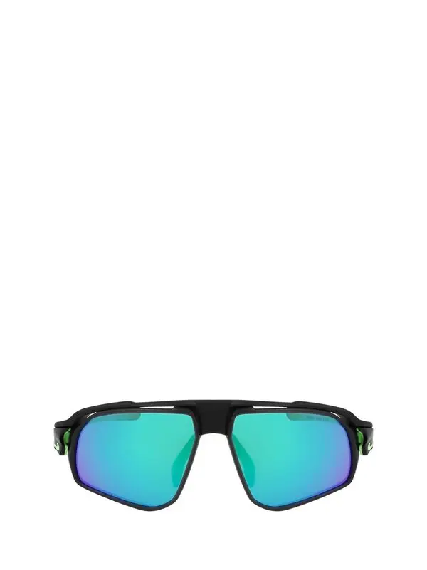 Nike Sunglasses - Matte Black / Green Mirror / Road