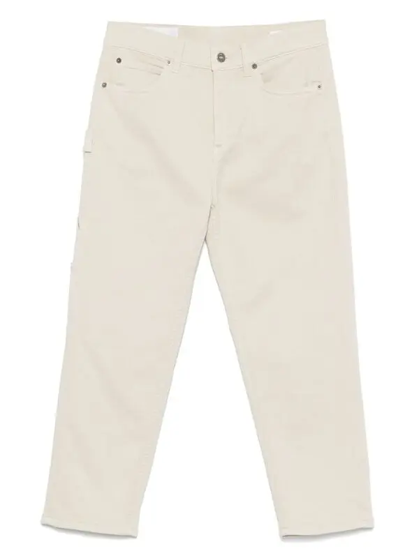 Dondup Wide Leg Trousers In Beige - 48% Off | Editorialist