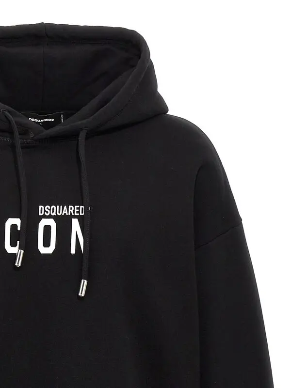 Dsquared2 Cotton Hoodie - Black