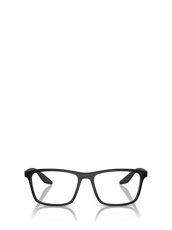 Prada Rectangular Eyeglasses - Black Rubber