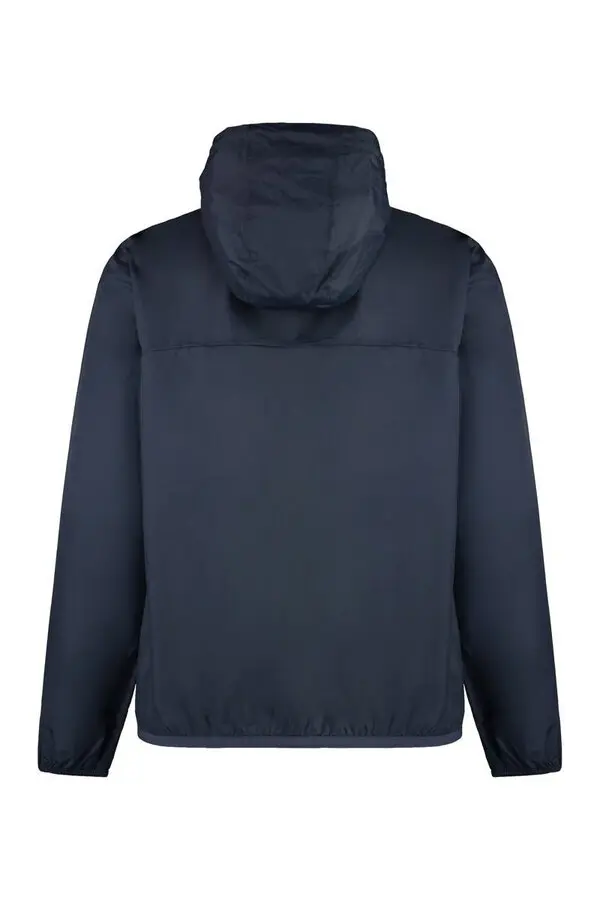 K-WAY Claude Hooded Nylon Jacket - Blue