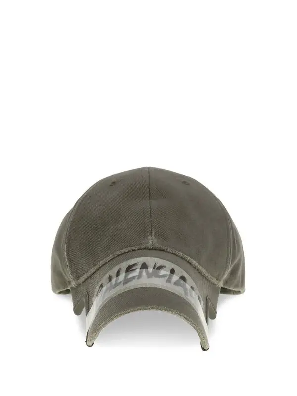 Balenciaga Masking Tape Baseball Cap - Brown