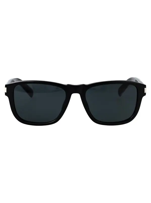 Saint Laurent Full Rim Sunglasses - Black-crystal-black