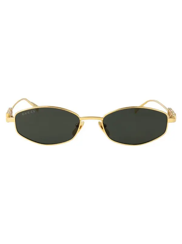 Gucci Metal Full Rim Sunglasses - Gold-gold-grey