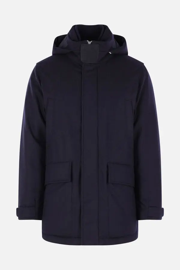 Zegna Wool Coat - Blue Navy United