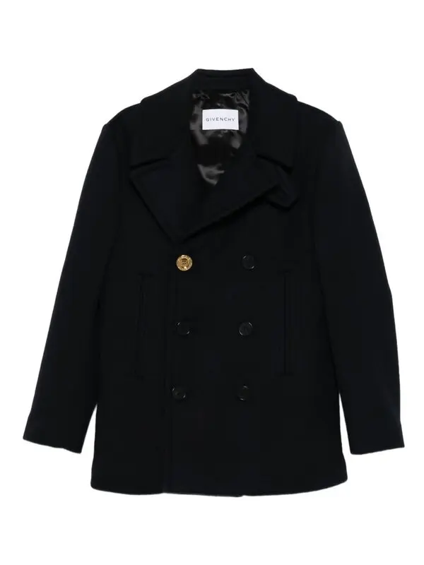 Givenchy Double-breasted Wool Coat - Blue