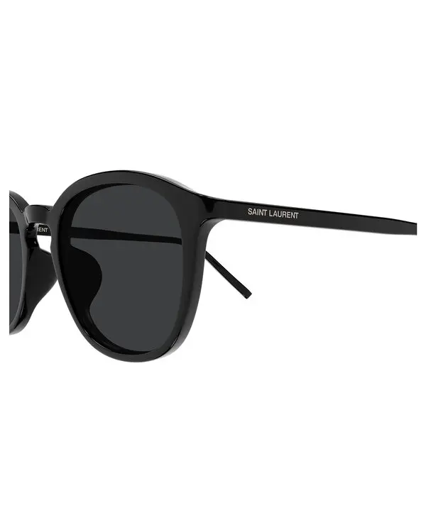 Saint Laurent Round Sunglasses, 53mm - Black