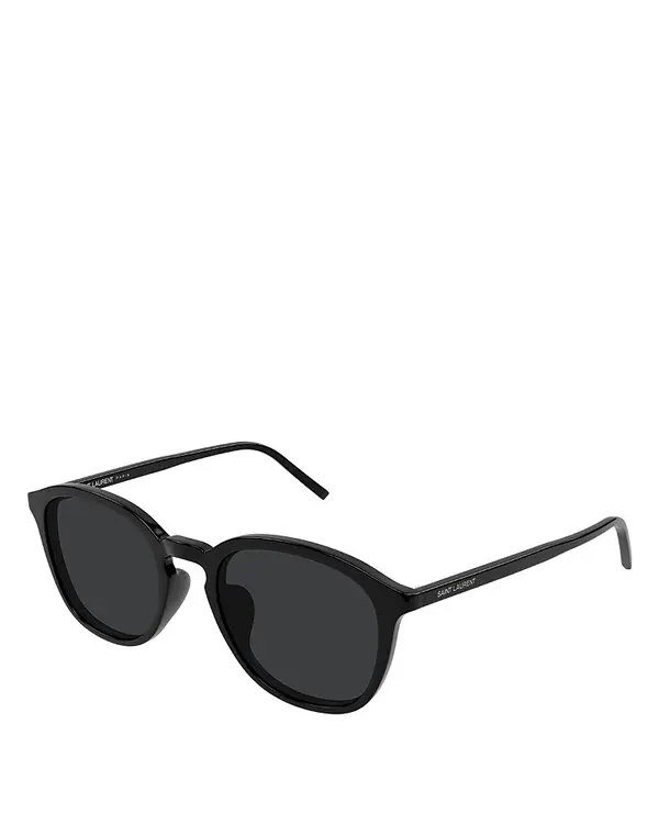 Saint Laurent Round Sunglasses, 53mm - Black
