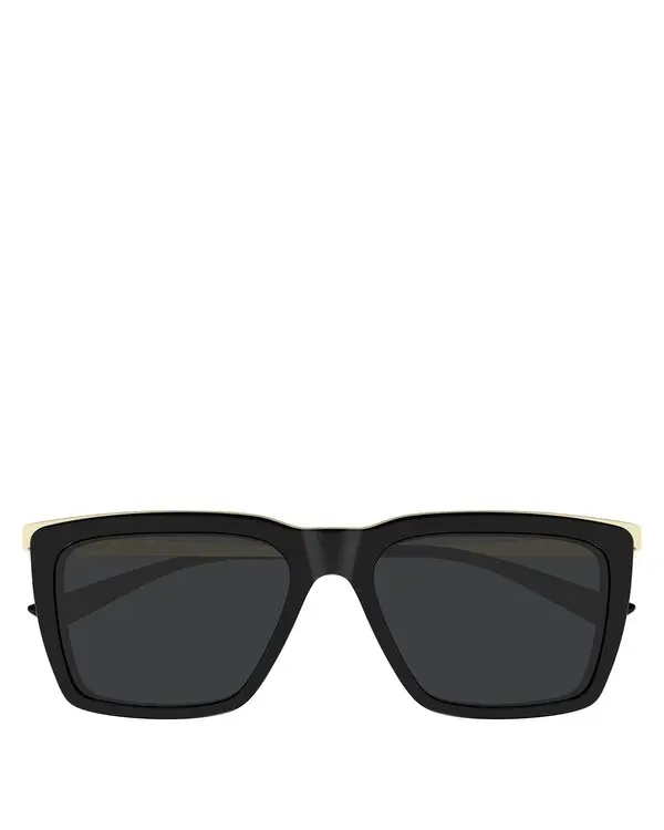 Saint Laurent Squared Sunglasses, 56mm - Black