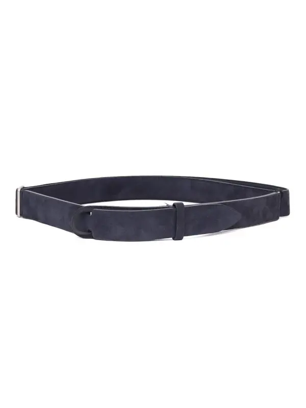 ORTIGNI Calf Leather Belt - Black