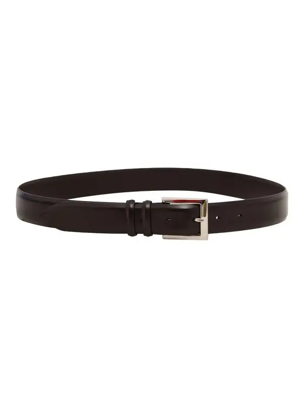 ORTIGNI Leather Belt - Brown