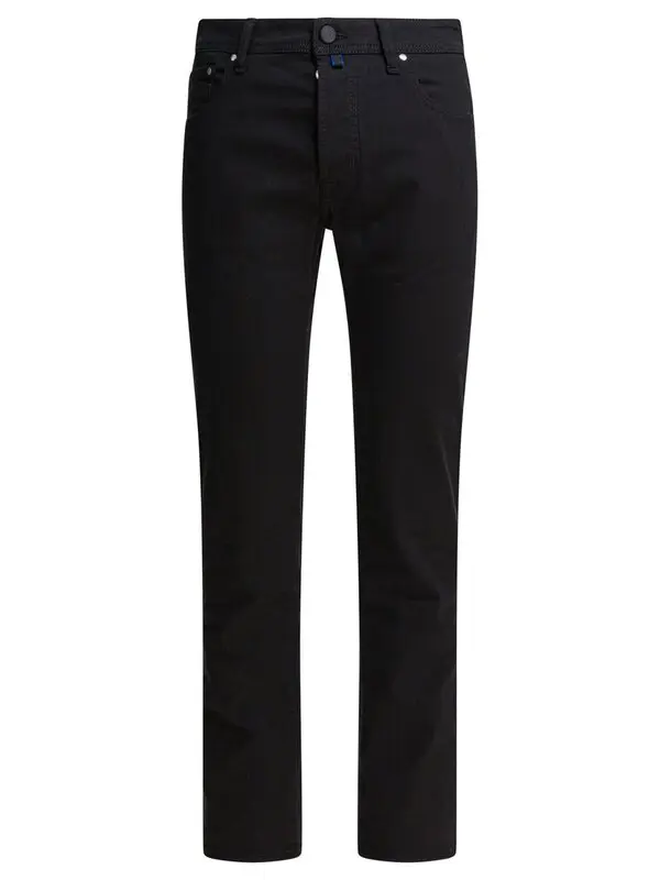 Jacob Cohen Stretch Cotton Trousers - Black