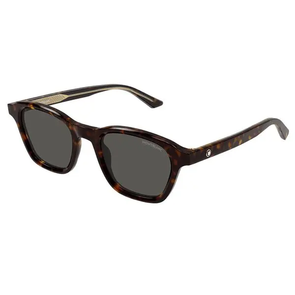 Montblanc Havana Gray Phantos Sunglasses - Brown