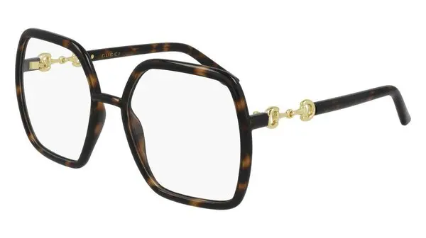 Gucci Optical Eyeglasses - Havana Havana Transparent