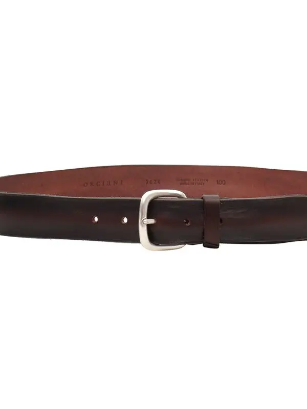 ORTIGNI Leather Belt - Brown