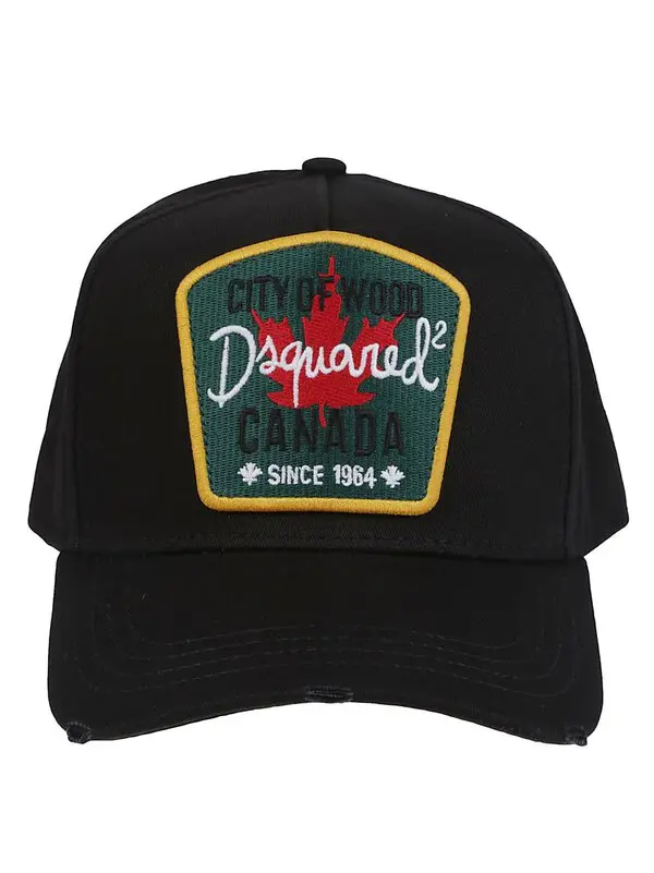 Dsquared2 Canadian Patch Baseball Cap - Black