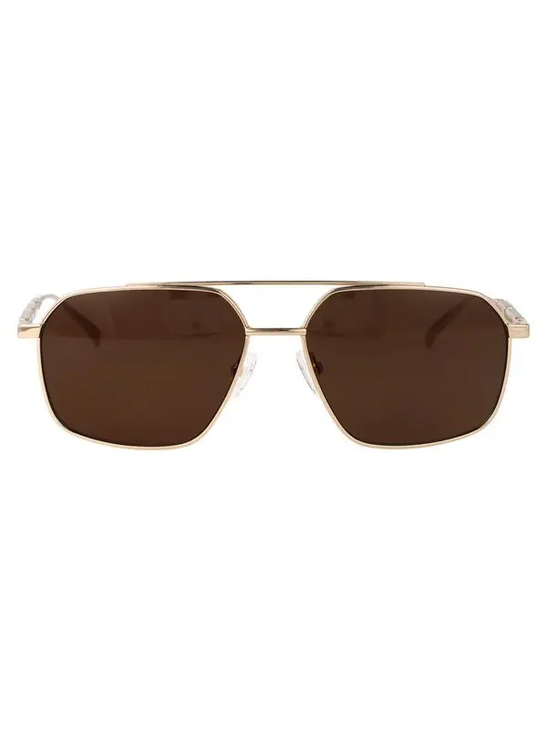 Alexander McQueen Am0477s Sunglasses - Gold-gold-brown