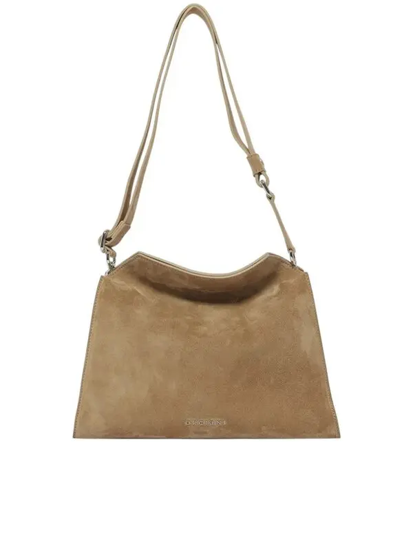 ORTIGNI Leather Bag - Beige