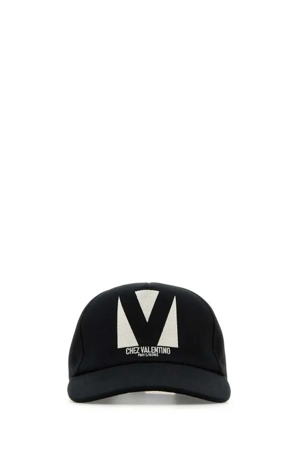Valentino Garavani Cotton Baseball Cap - Black