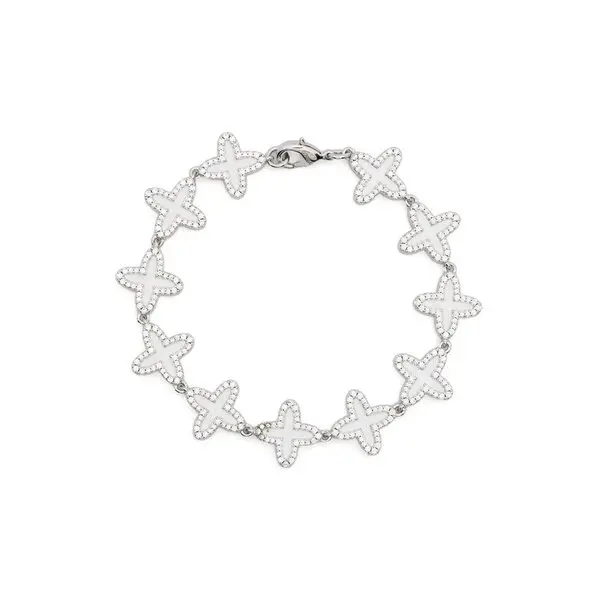 DARKAI Tone Diamond Necklace - Silver
