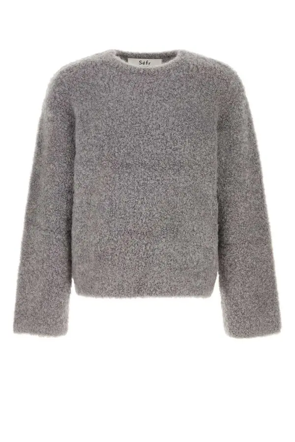 Séfr Textured Knit Sweater - Grey