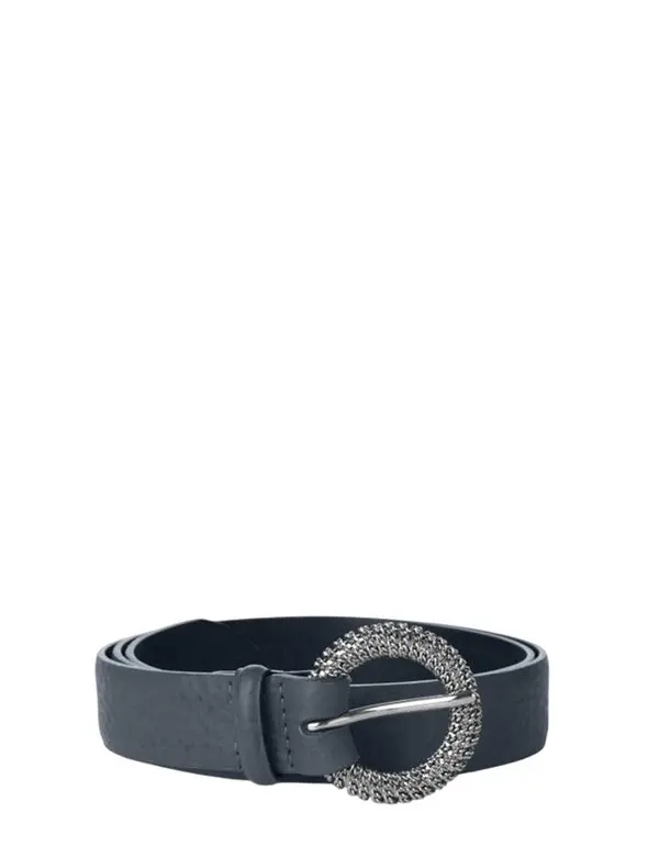 ORTIGNI Leather Belt - Blue