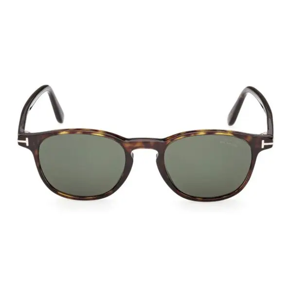 TOM FORD Havana Acetate Round Frame Sunglasses - Brown