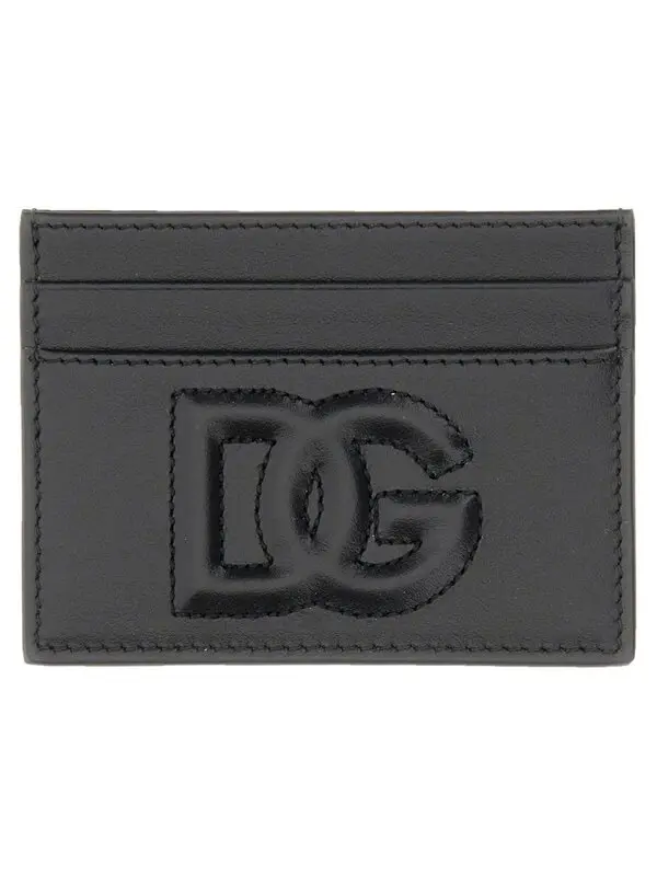 Dolce & Gabbana Leather Card Holder - Black