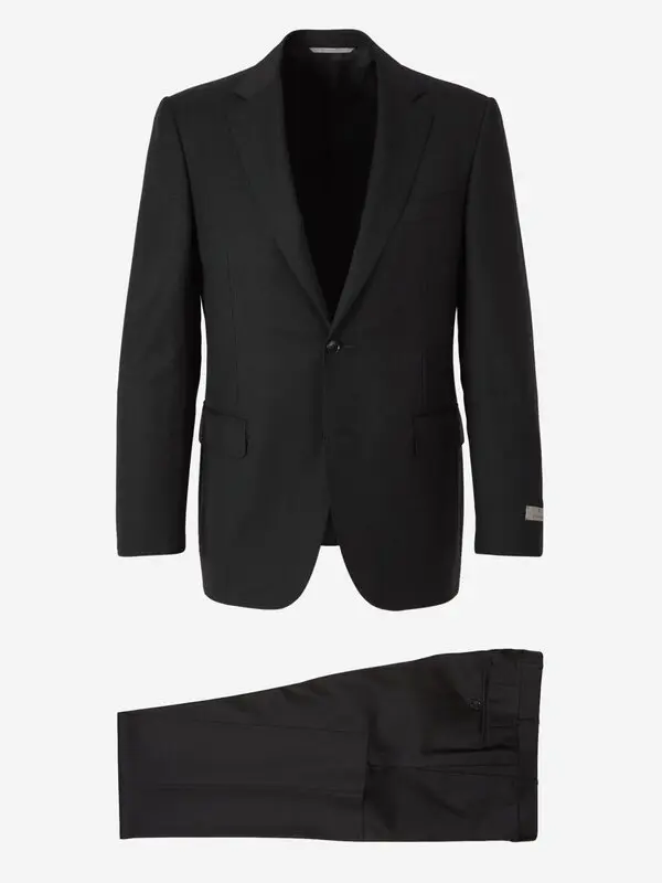 Canali Wool Suit - Black