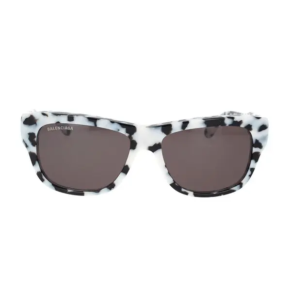 Balenciaga Acetate Square Frame Sunglasses - Black