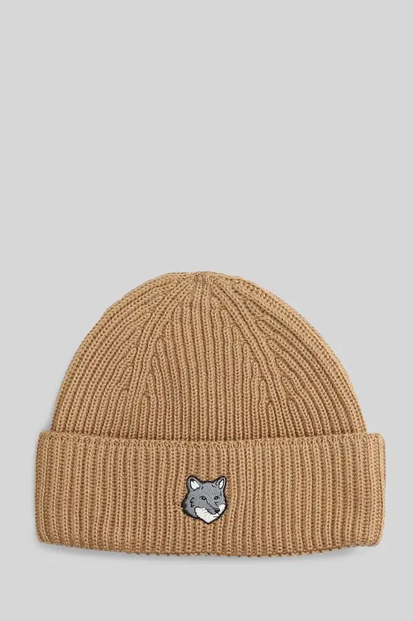 Maison Kitsuné Wool Hat - Brown