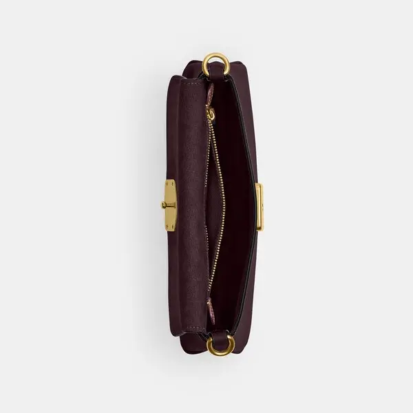 COACH® Jet Shoulder Bag - Brass/black Currant
